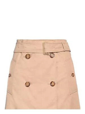 BURBERRY Burberry Twill Belted Mini Skirt