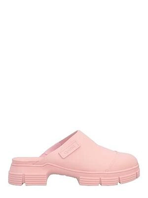 GANNI Ganni Rubber Mules With Embossed Logo