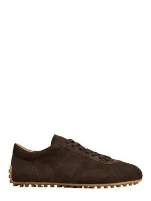 TOD'S Lace-up Suede Sneakers - Brown