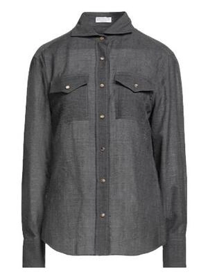 Brunello Cucinelli Solid Colour Shirts Blouses - Black