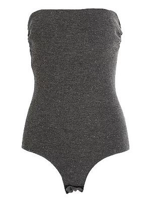 Brunello Cucinelli Sleeveless Metallic Knit Bodysuit - Black
