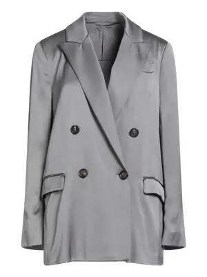 BRUNELLO CUCINELLI Brunello Cucinelli Double-Breasted Long Sleeve Blazer