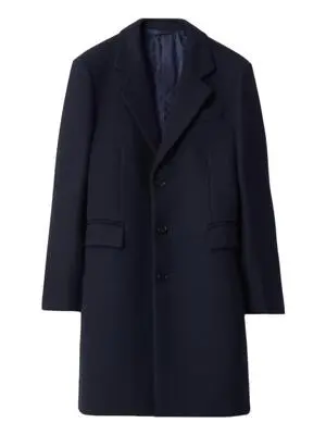 Burberry Tailored Wool Coat - Navy