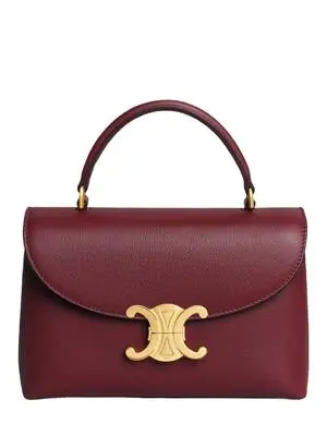 Celine Teen Nino Bag In Smooth Satinated Calfskin - Red