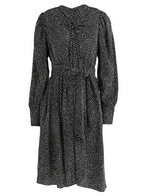 Isabel Marant Étoile Polka Dot Silk Dress - Black