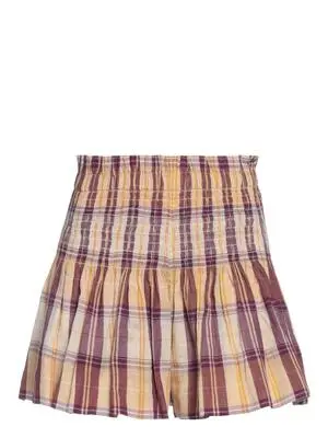 ISABEL MARANT ÉTOILE Isabel Marant Etoile Plaid Gathered Skirt