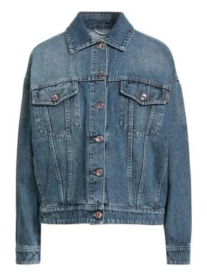 Brunello Cucinelli Medium Wash Denim Trucker Jacket - Blue