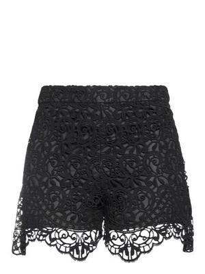 BURBERRY Burberry Lace Pattern High Waisted Shorts