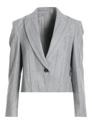 BRUNELLO CUCINELLI Brunello Cucinelli Single-Breasted Striped Flannel Blazer