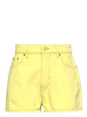 GANNI Denim Shorts - Yellow