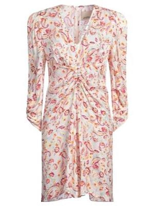 Isabel Marant Étoile Floral Printed Cinched-waist Dress - Pink