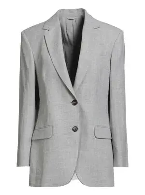 Brunello Cucinelli Single-breasted Blazer - Gray