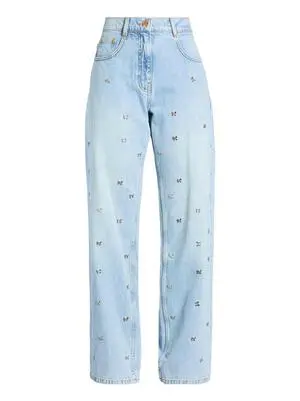 Farm Rio Belt Loop Jeans - Blue