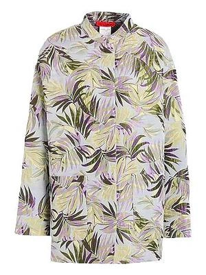 MAXCO. Max&co. Floral Print Jacquard Jacket - Nude