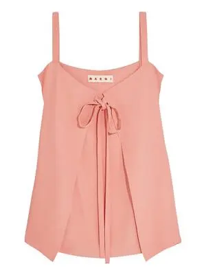 Marni Sleeveless Bow Neck Blouse - Pink