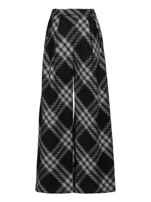 BURBERRY Burberry Wide-Leg Wool Trousers