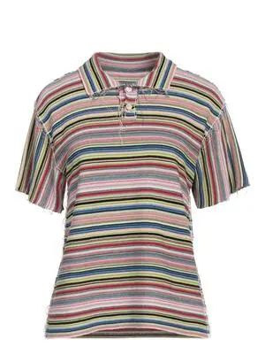 MAISON MARGIELA Maison Margiela Striped Knitted Polo Shirt