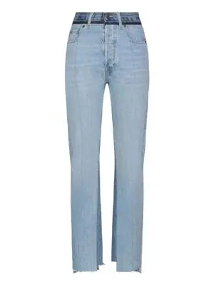 MAISON MARGIELA Medium Wash Straight-leg Jeans - Blue