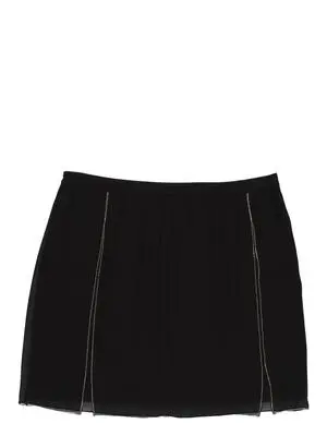 CHLOÉ Chloe Crepe Pencil Skirt With Beaded Embellishment