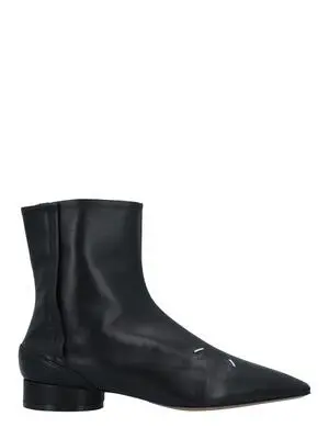 MAISON MARGIELA Leather Ankle Boot - Black