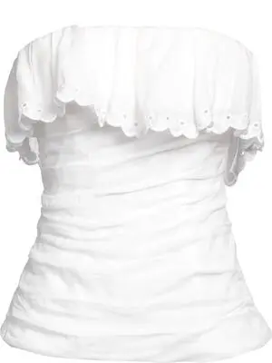 Isabel Marant Étoile Sleeveless Ruched Top - White