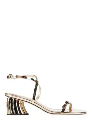 Farm Rio Metallic Leather Sandals - Nude