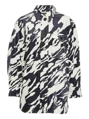 ISABEL MARANT ÉTOILE Isabel Marant Zebra Print Long Sleeve Shirt