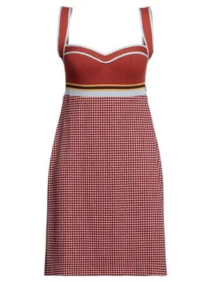 Marni Sleeveless Knitted Dress - Red