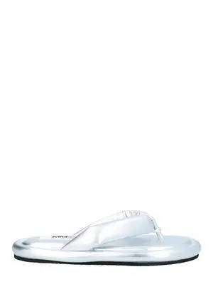 MAISON MARGIELA Metallic Flip Flops - White