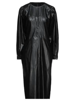Isabel Marant Étoile Long Sleeve Dress With Puff Sleeves - Black