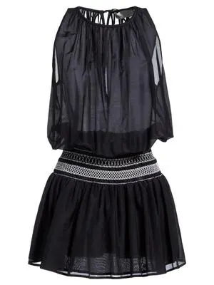 Tory Burch Color-block Sleeveless Dress - Black