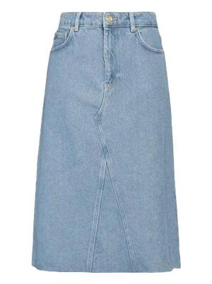 GANNI Flared Denim Skirt - Blue