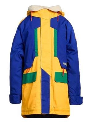 Isabel Marant Étoile Multicolor Hooded Parka - Blue