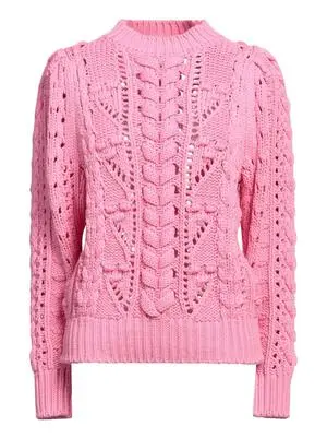 Isabel Marant Étoile Cable-knit Crewneck Sweater - Pink