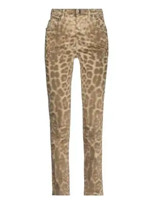 BURBERRY Burberry Straight-Leg Leopard Print Jeans