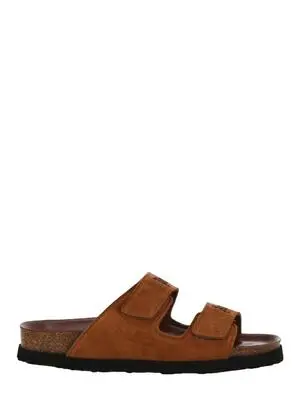 Palm Angels Logo Print Strap-up Sandals - Brown