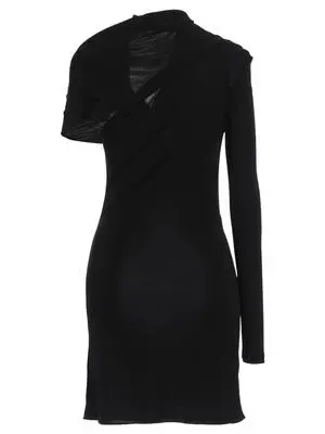 Saint Laurent Jersey Flared Dress - Black