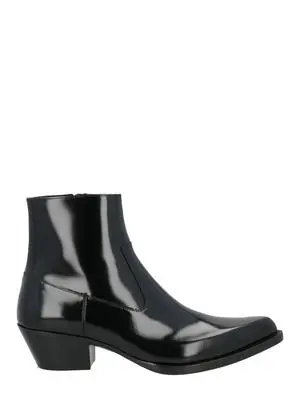 Saint Laurent Pointed-toe Ankle Boots - Black