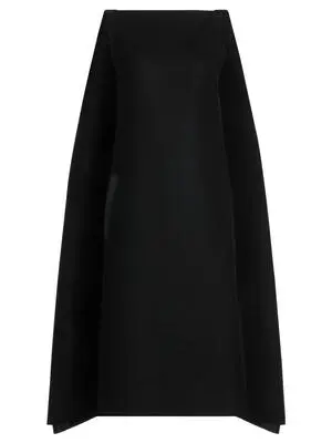 MAISON MARGIELA Scoop Neck Sleeveless Felt Dress With Tie Fastening - Black
