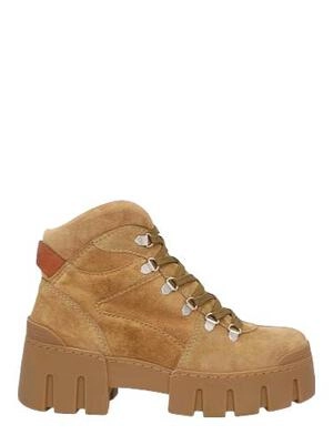 Isabel Marant Étoile Suede And Leather Platform Ankle Boots - Brown