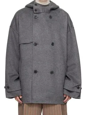 J.W.ANDERSON J.W.Anderson Double-Breasted Hooded Jacket