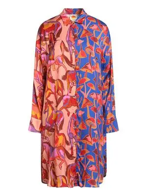 FARM RIO Farm Rio Long-Sleeve Printed Shirt Dress