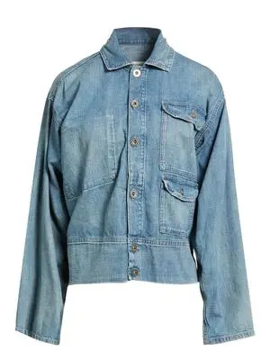 MAISON MARGIELA Maison Margiela Distressed Denim Jacket With Flap Pockets