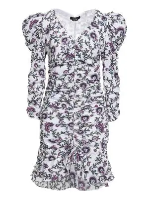 Isabel Marant Étoile Floral-print Crepe Dress - Gray