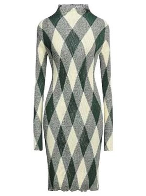 Burberry Geometric-print Knit Midi Dress - Gray