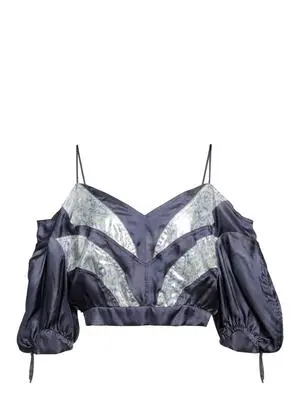 Isabel Marant Étoile Multicolor Woven Top - Gray