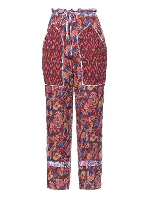 Isabel Marant Étoile Isabel Marant Etoile Floral Print Drawstring Waist Trousers Multicolor
