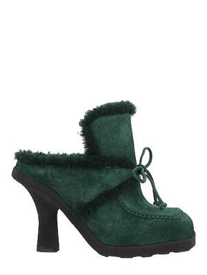 BURBERRY Burberry Suede Shearling Lined Mules