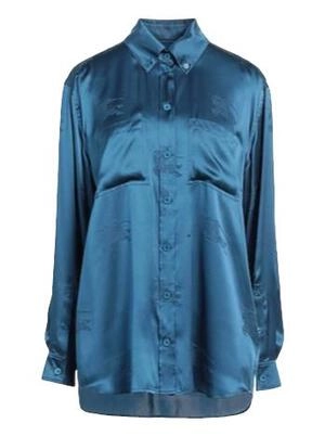 Burberry Satin Button-down Shirt - Blue