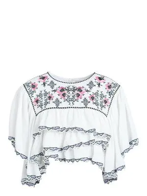 ISABEL MARANT ÉTOILE Isabel Marant Multicolor Spliced Ruffled Top